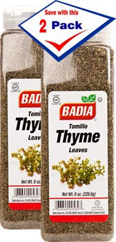 Badia Thyme Leaves Whole 8 oz Pack of 2 – QbinFresh