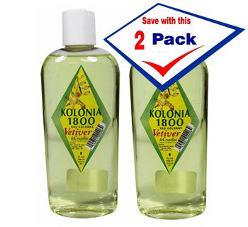 Kolonia 1800 with Vetiver by Crusellas 8 oz Pack of 2 – CubanFoodMarket