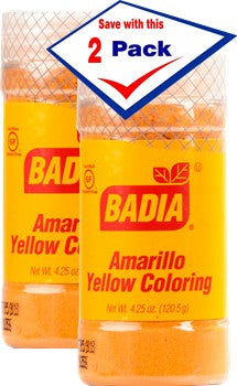 Badia Yellow Coloring/Amarillo (specialty) 4.25 oz Pack of 2 ...