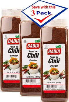 Badia Chili Powder 16 oz Pack of 3 – QbinFresh