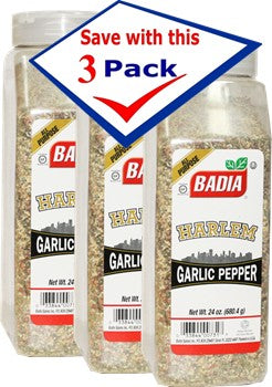 Badia Harlem Garlic Pepper 24 oz Pack of 3 – CubanFoodMarket
