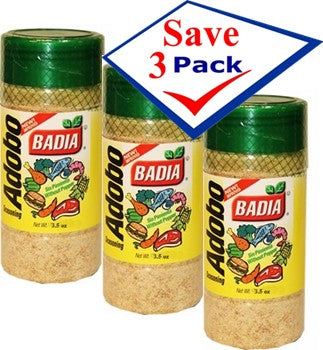 Badia Adobo Seasoning without pepper 3.5 oz Pack of 3 – CubanFoodMarket