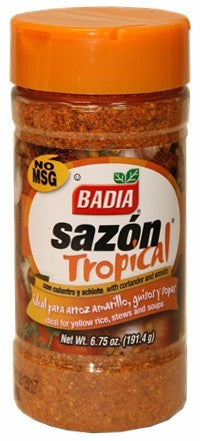 Badia Sazon Tropical with Culantro & Achiote NO MSG 6 .75 – CubanFoodMarket