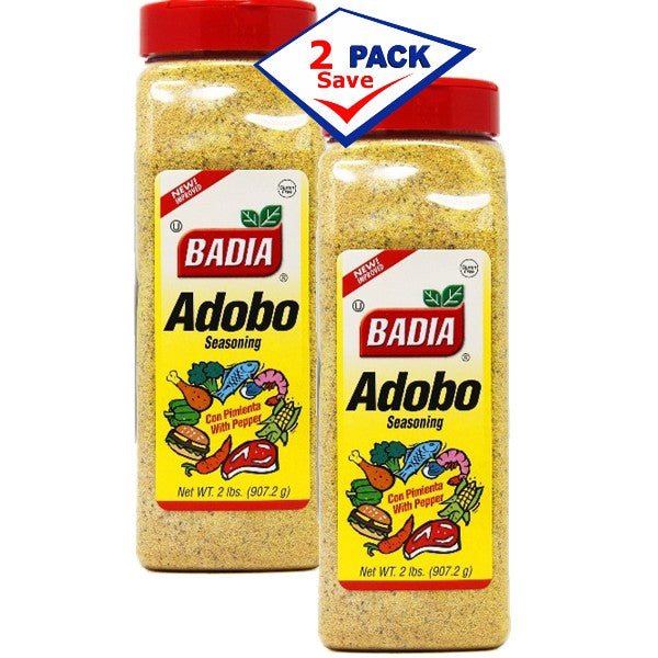Badia adobo seasoning with pepper 2 lb. 2 pack. – CubanFoodMarket