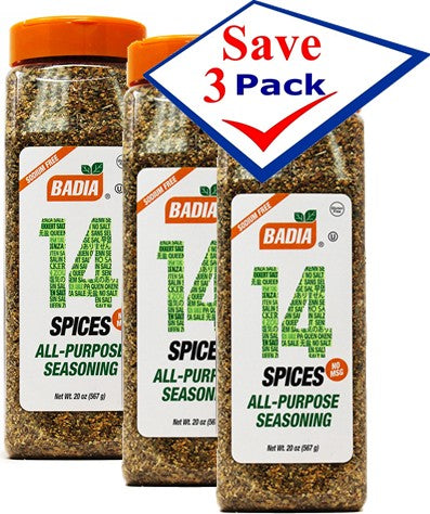 Badia 14 Spices All Purpose No Salt 20 oz Pack of 3... – CubanFoodMarket