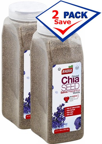 Badia Ground Chia Seeds 16 oz Pack of 2 – CubanFoodMarket