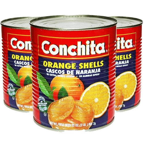 Orange shells in syrup by Conchita 32 oz Pack of 3 – CubanFoodMarket