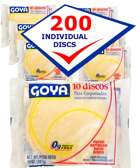 Goya Empanada Discs Individually Separated. Packs of 14 oz ...