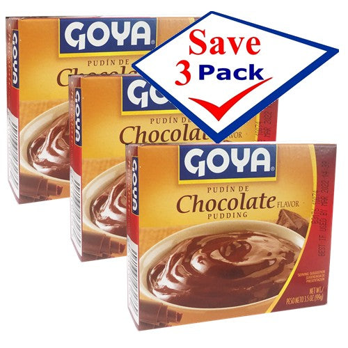 Goya Chocolate Pudding 3.5 oz Pack of 3 – CubanFoodMarket