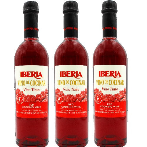 Iberia Red Cooking Wine 25.4 oz Pack of 3 – QbinFresh
