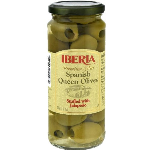 Iberia Spanish Queen Olives Stuffed with Jalapeño 7 oz – QbinFresh