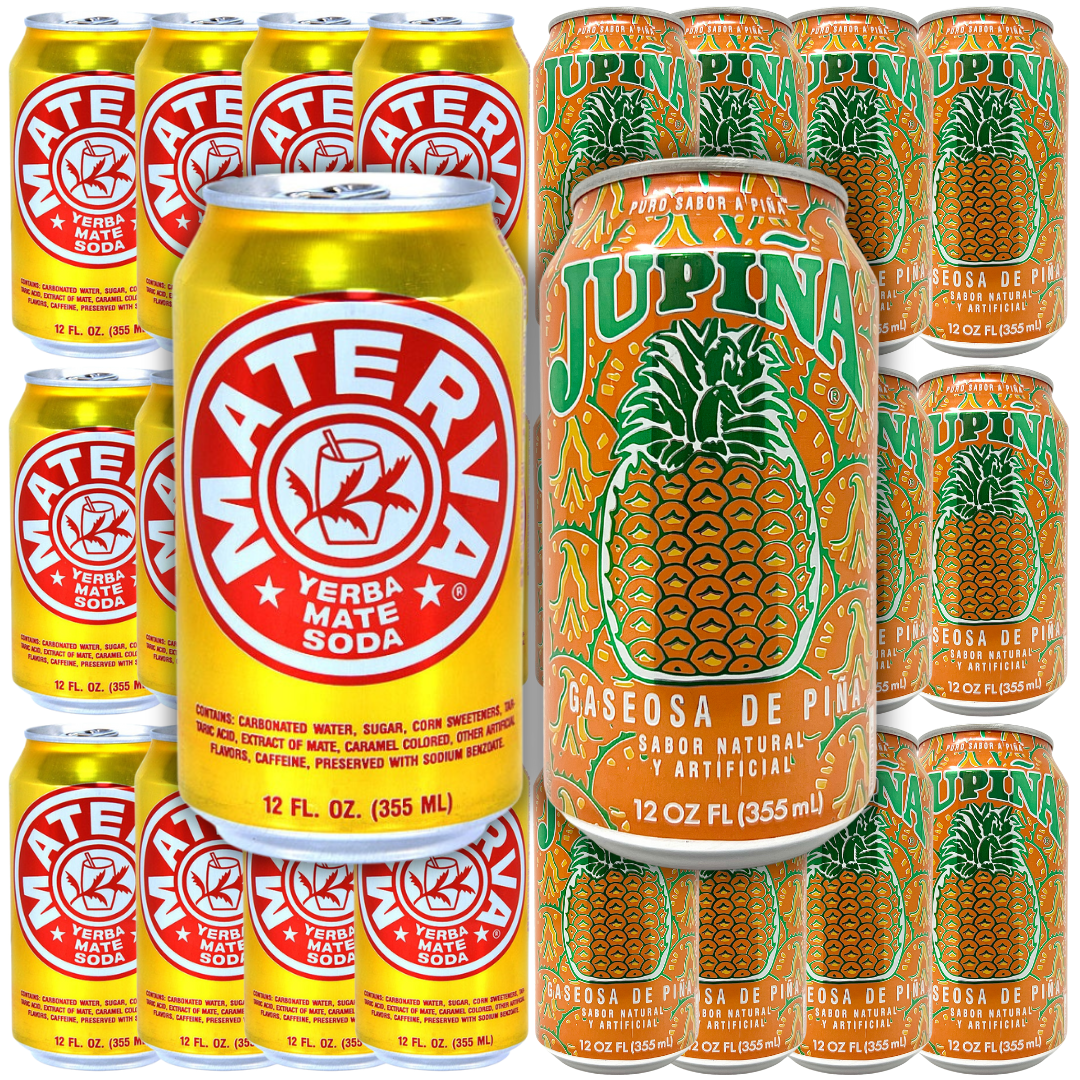 Materva & Jupiña Soda Variety Pack | 24 Cans Cuban Sodas – CubanFoodMarket