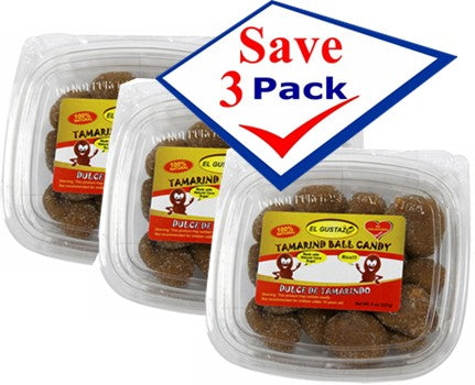 Tamarind Ball Candy. Dulce de Tamarindo. 8 oz Pack of 3 Get 1 FREE ...