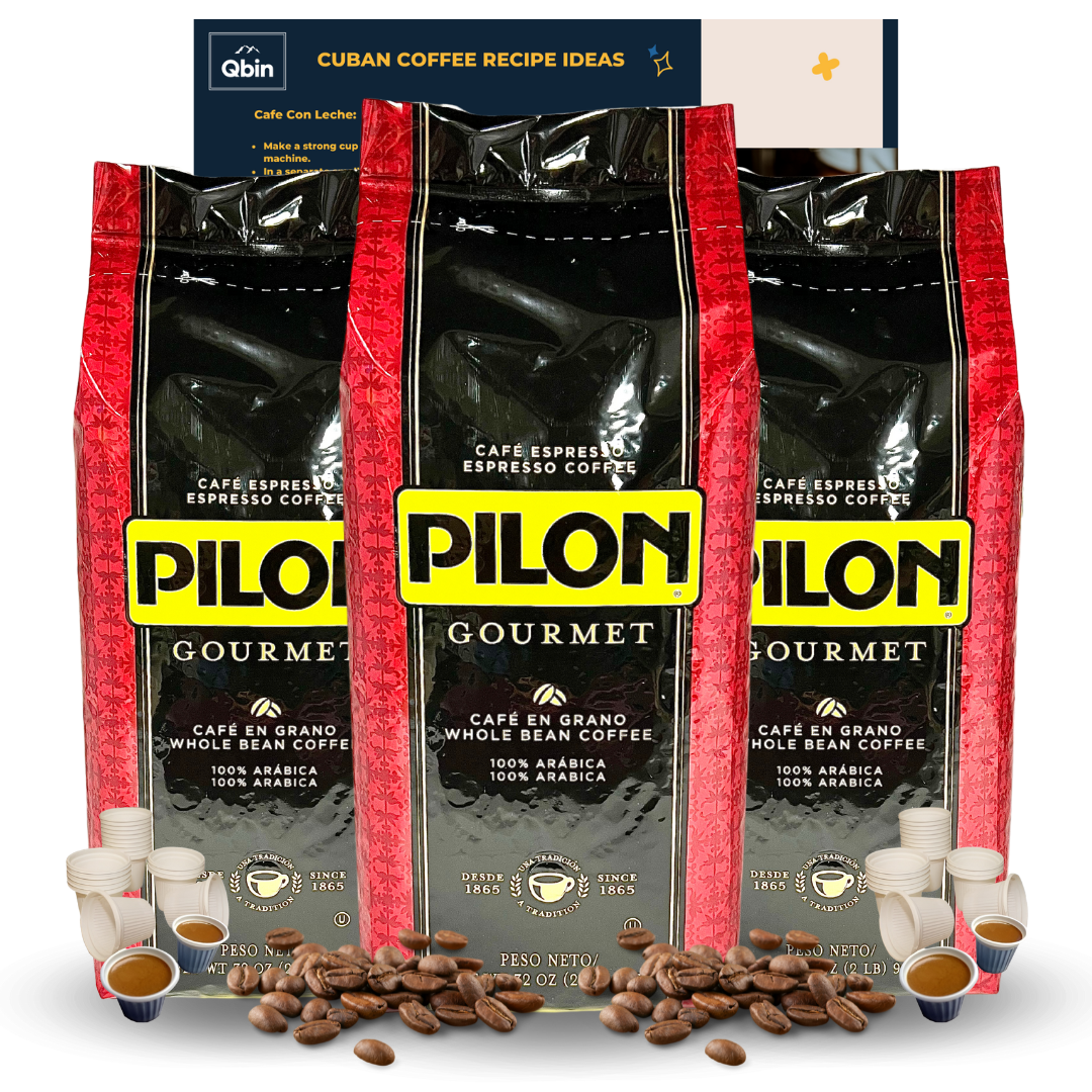 Pilon Gourmet Whole Bean Cuban Coffee 32 oz Pack of 3 – CubanFoodMarket