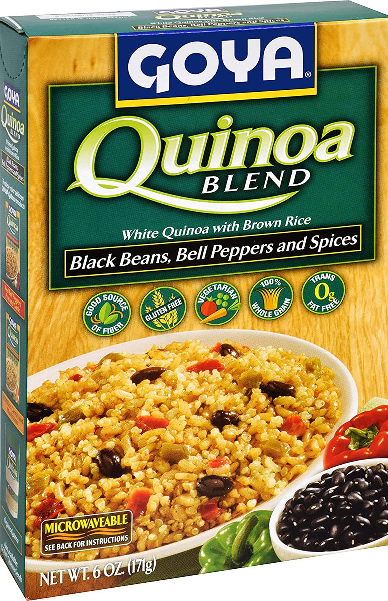 Goya Quinoa Blend with Black Beans , Bell Peppers and Spices 6 oz ...