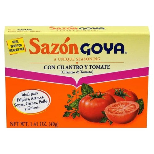 Goya Sazon Con Cilantro y Tomate 1.41 Oz – CubanFoodMarket