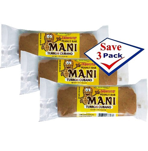 Turron de Mani Cubano 7 oz Pack of 3 – CubanFoodMarket