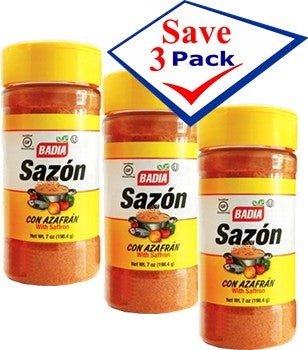 Badia Sazon With Saffron 7 oz Pack of 3 – CubanFoodMarket