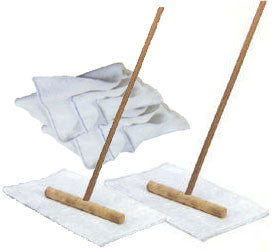 Cuban mops. Original wood construction. Set of 2 with 2 FREE mop cloth ...